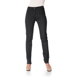 Heine Damen R&ouml;hren-Hose, Schwarz, Gr. 42, R&ouml;hrenhosen, Material: Baumwolle, vielseitig kombinierbar