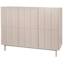 Livetastic Sideboard Velin, Beige, Kaschmir, Metall, Holzwerkstoff, 2 F&auml;cher, 120x89x40 cm, Bsci, Wohnzimmer, Kommoden & Sideboards, Sideboards