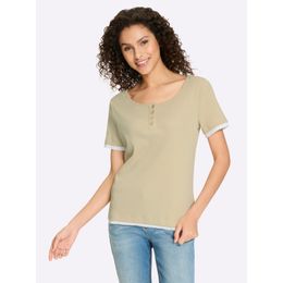 Heine Damen Shirt, Braun, Gr. 48, T-Shirts, Material: Baumwolle