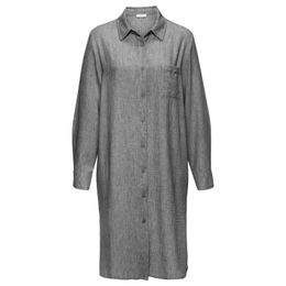Buffalo Damen Longbluse, Grau, Gr. 42, Blusen langarm, Material: Polyester