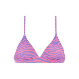Venice Beach Triangel-Bikini-Top, Lila, Gr. 34C/D, Damen, Triangel-Bikinis, Material: Polyamid, Elasthan