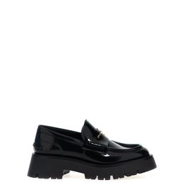 Alexander Wang Schwarze Rindsleder Slipper