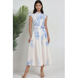 Blumen Tippet Maxi Kleid