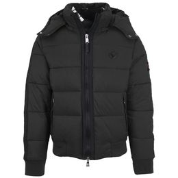 Plein Sport Gef&uuml;tterte Jacke mit verschwei&szlig;ten &Auml;rmeln Schwarz