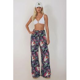 Bedruckte Weite Beinen Hose mit Kordelzug