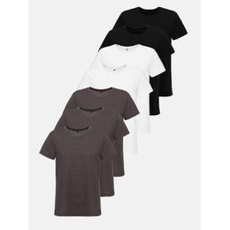 Tazzio Herren T-Shirt Rundhals 7er-Pack
