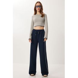 Regul&auml;re Passform Baumwoll-Strick-Sweatpants