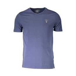 Aeronautica Militare Blaues Baumwoll-Herren-T-Shirt