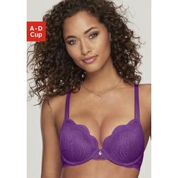 Lascana Push-up-BH 'Kira' lila Gr. 75A. Mit Integriertem Kissen und mit B&uuml;gel. Nachhaltig.