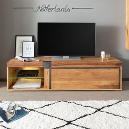 TV-Board Wildeiche / Zerreiche 180x48x50 natur ge&ouml;lt NEW AMSTERDAM #02