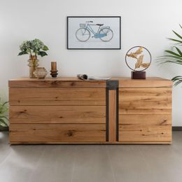 Sideboard Wildeiche / Zerreiche 180x45x75 natur ge&ouml;lt NEW AMSTERDAM #11