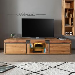 TV-Board Wildeiche / Zerreiche 220x48x50 natur ge&ouml;lt NEW AMSTERDAM #03