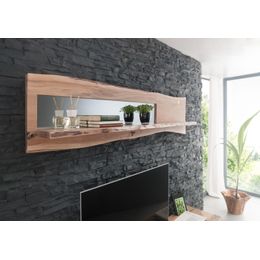 Wandregal Akazie 191x22x38 natur lackiert PURE ACACIA #104
