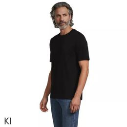 LANDS' END Super-T Kurzarm-Shirt f&uuml;r Herren, Classic Fit, Tallgr&ouml;&szlig;e, Herren, size: tall, Schwarz, Baumwolle, by Lands' End