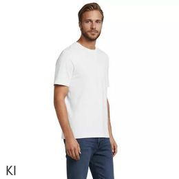LANDS' END Super-T Kurzarm-Shirt f&uuml;r Herren, Classic Fit, Herren, size: regular, Wei&szlig;, Baumwolle, by Lands' End