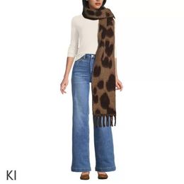 LANDS' END Schal mit Leoprint f&uuml;r Damen, Damen, size: regular, Braun, Polyester, by Lands' End