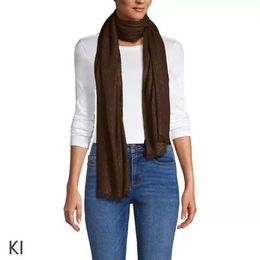 LANDS' END Metallic-Schal f&uuml;r Damen, Damen, size: regular, Braun, Metall/Viskose, by Lands' End