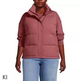 LANDS' END Wasserabweisende Daunenweste f&uuml;r Damen in Plus-Gr&ouml;&szlig;e, Damen, size: plus, Rot, Nylon, by Lands' End