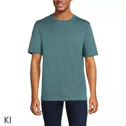 LANDS' END Super-T Kurzarm-Shirt f&uuml;r Herren, Classic Fit, Herren, size: regular, Gr&uuml;n, Baumwolle, by Lands' End