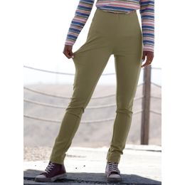 Heine Damen Jerseyhose, Gr&uuml;n, Gr. 34, R&ouml;hrenhosen, Material: Viskose