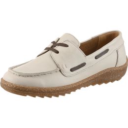 Loretta Damen Schn&uuml;rschuh aus Leder, rutschhemmend champagner Gr&ouml;&szlig;e 41