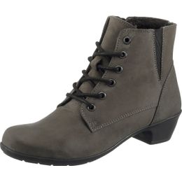 Damen Stiefelette w&auml;rmend gef&uuml;ttert, f&uuml;r kr&auml;ftige F&uuml;&szlig;e dunkeltaupe Gr&ouml;&szlig;e 37