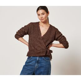 Tchibo - Wickel-Strickjacke - Damen - Gr. XS - wei&szlig;