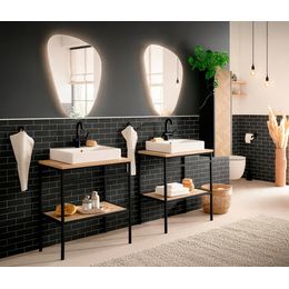 Tchibo - Waschtisch mit Aufsatzbecken &raquo;Lorna&laquo; - 70x45x89,2cm - schwarz -