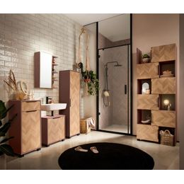Tchibo - Spiegelschrank &raquo;Piazza&laquo; - 49,7x16x74,8cm - rosa -