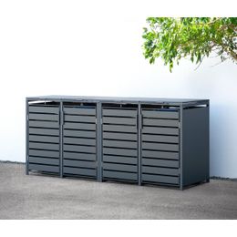 Tchibo - M&uuml;lltonnenbox - 264x80x116cm - anthrazit -