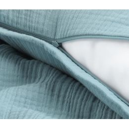 Tchibo - Musselin-Bettw&auml;sche - blau