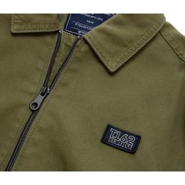 Tom Tailor Kinder-Canvas-Jacke mit Kragen - Jungen - Gr. 152 - gr&uuml;n