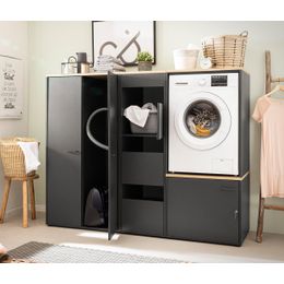 Tchibo - Waschmaschinenumbau &raquo;Solea&laquo; inkl. Unterschrank - 67x60x60cm - anthrazit -