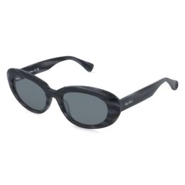 MaxMara Max Mara MM0196 | Damen-Sonnenbrille | Fassung: Vollrand, Oval, Acetat, Horn | Glasfarbe: Grau