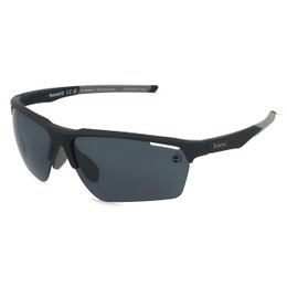Timberland TB00068 | Herren-Sonnenbrille | Fassung: Halbrand, Eckig, Kunststoff, Schwarz Matt | Glasfarbe: Grau Verlaufend