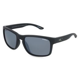 O`Neill O&rsquo;Neill 966123 | Herren-Sonnenbrille | Fassung: Vollrand, Quadratisch, Kunststoff, Schwarz Matt | Glasfarbe: Grau