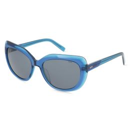 Esprit ET40131 | Damen-Sonnenbrille | Fassung: Vollrand, Cat Eye, Acetat, Blau | Glasfarbe: Blau