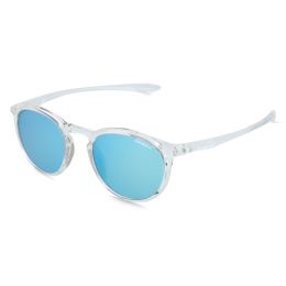 O`Neill O&rsquo;Neill 966126 | Herren-Sonnenbrille | Fassung: Vollrand, Rund, Kunststoff, Wei&szlig; Transparent | Glasfarbe: Blau