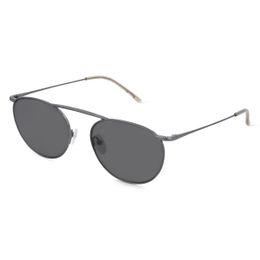 Calvin Klein CK26106ST | Unisex-Sonnenbrille | Fassung: Vollrand, Panto, Titan, Gun Dunkel | Glasfarbe: Grau
