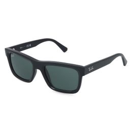 Ray-Ban Ray Ban Junior RJ9196S | Kinder-Sonnenbrille | Fassung: Vollrand, Eckig, Kunststoff, Schwarz | Glasfarbe: Gr&uuml;n