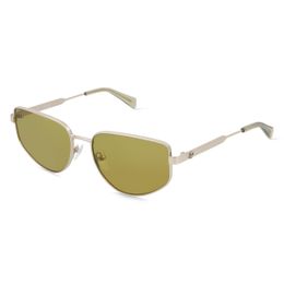 Liu Jo LJ164S | Damen-Sonnenbrille | Fassung: Vollrand, Rund, Metall, Gold Gl&auml;nzend | Glasfarbe: Gr&uuml;n