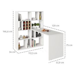 Roba Set - 120x57,9x75cm - wei&szlig; -