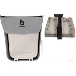 Bo-Camp faltbarer Abfalleimer mit Pedal grau 15 Liter - Abfallbeh&auml;lter