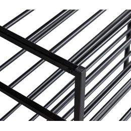 Tchibo - Woood Schuhregal &raquo;Ferro&laquo; - 85x35x80cm - schwarz -