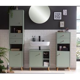 Tchibo - Highboard &raquo;Bjarne&laquo; - 40,5x33x113,5cm - braun -