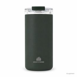 Groenenberg Isolierbecher aus recyceltem Edelstahl auslaufsicher forest 440 ml - Isolierbecher