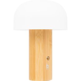 Bo-Camp Nasstington Akku-Tischlampe aus Bambus dimmbar 180 lm - Akku Campinglampen
