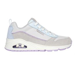 Skechers - "Uno Stand On Air" Sneaker f&uuml;r Damen, Wildleder (Grau/Hellblau)