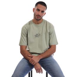 BOSS - T-Shirt f&uuml;r Herren, Rundhalsausschnitt, Baumwolle (Gr&uuml;n)