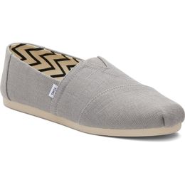 Toms Shoes TOMS Alpargata Classic Baumwoll Herren Espadrilles In Drizzle Grey